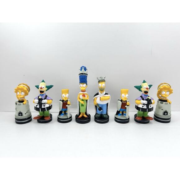 The Simpsons | Games | Simpsons 3d Chess Pieces Replacement Parts Lot ...